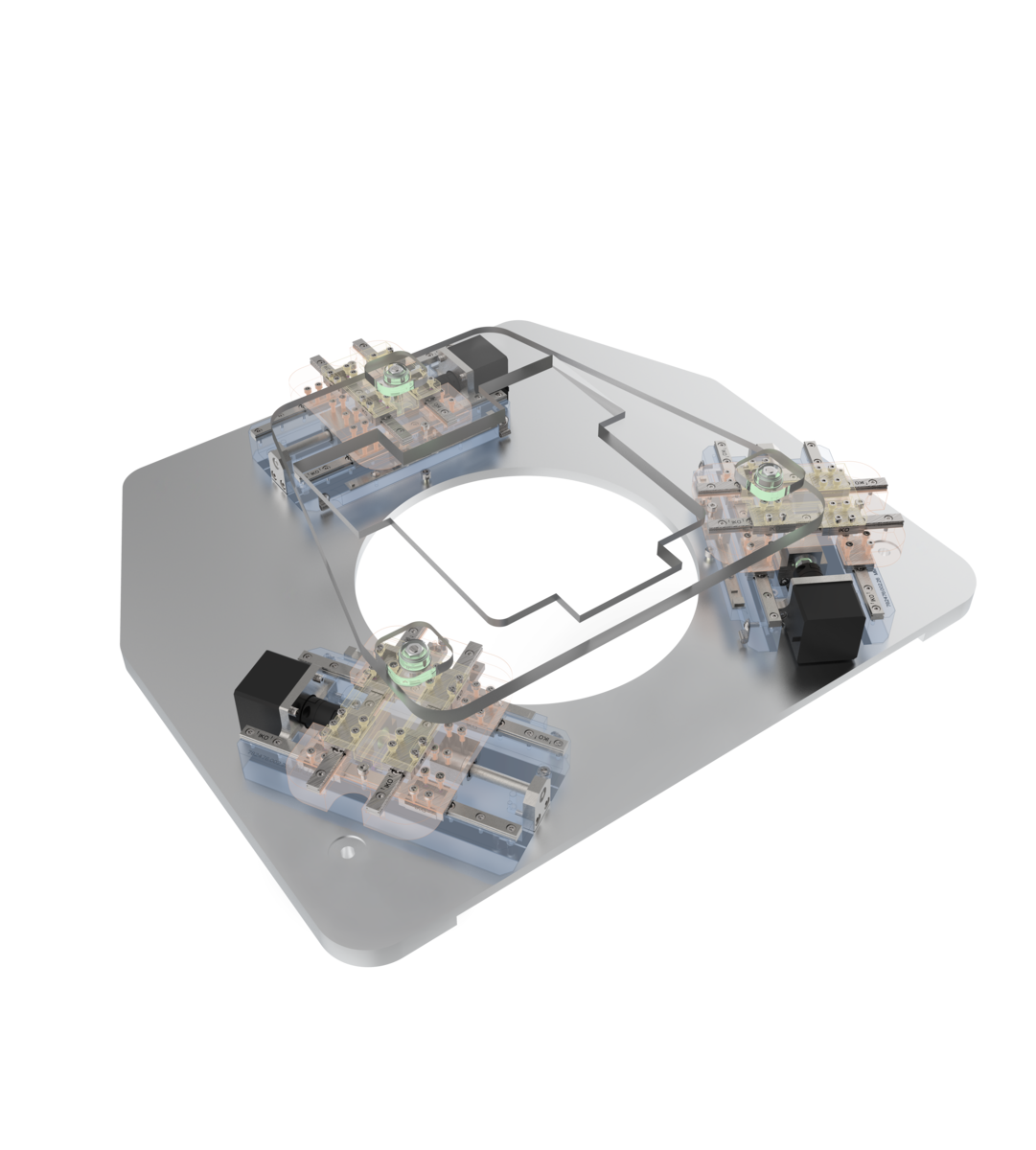 XY Theta Stage - MP410-3 High Vacuum Aligner up to 10E-6 mbar | XYRz ...