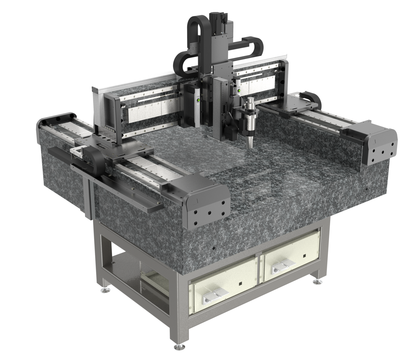Inspection and Mikroscopy - XYZ Inspection gantry for semiconductors ...